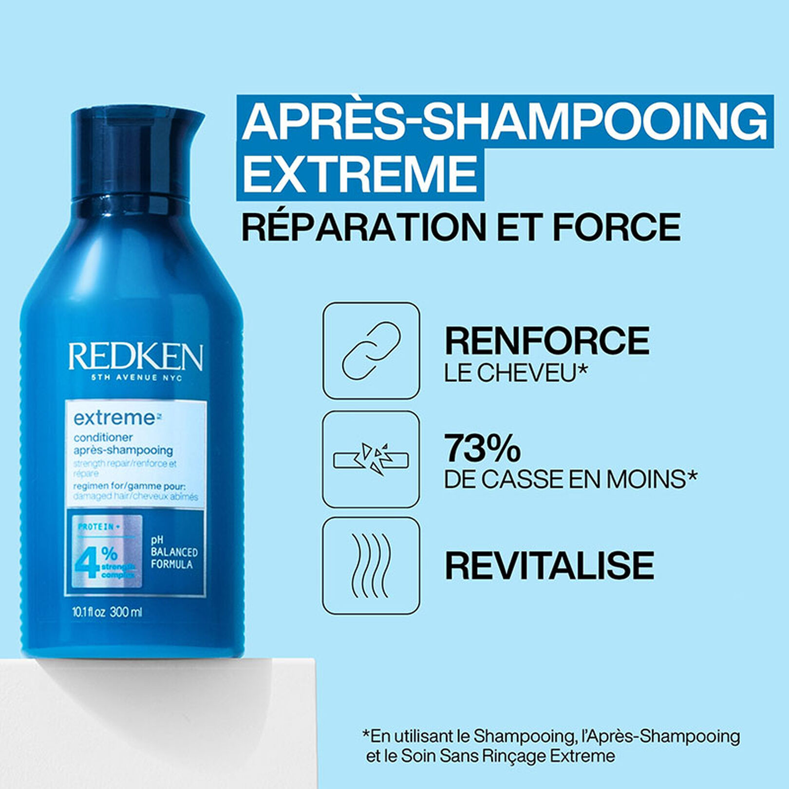Trio fortifiant pour cheveux cassants Extreme | laboutiqueducoiffeur.com