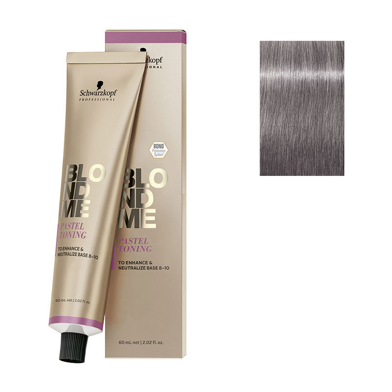 Crème blondeur à nuancer Blondme bleu fumé métallique ...
