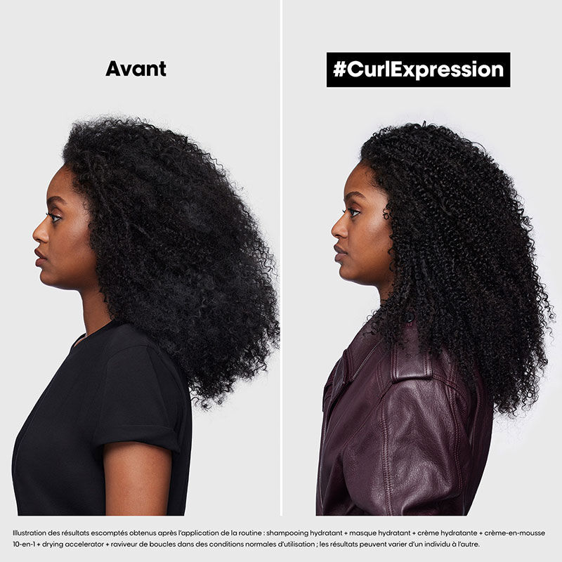 Crème hydratante sans rinçage pour cheveux bouclés Curl Expression ...