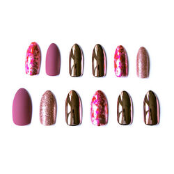 Faux ongles Nail Addict pink foil | laboutiqueducoiffeur.com