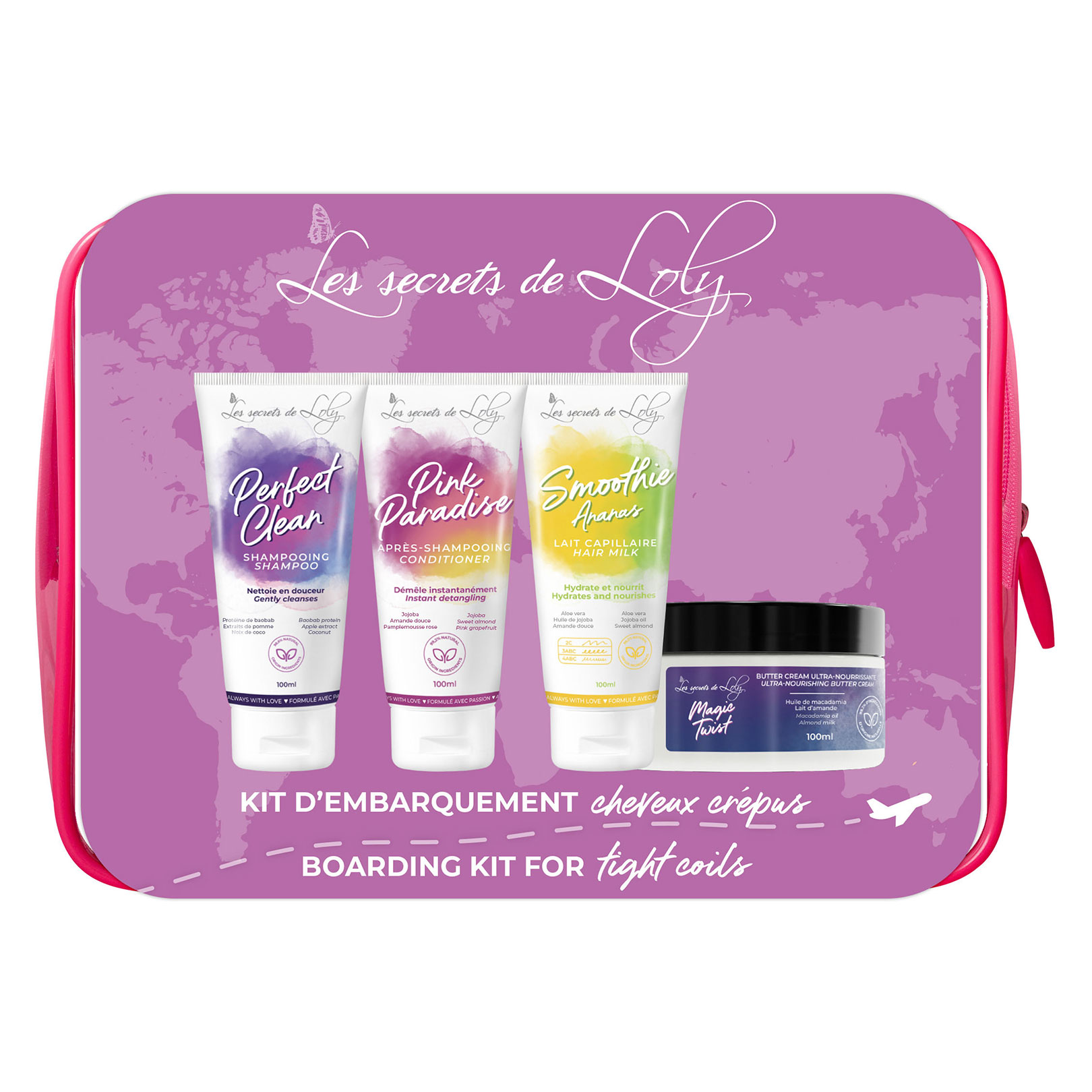 Kit d'embarquement cheveux crépus | laboutiqueducoiffeur.com