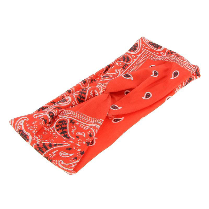 Bandeau façon bandana Rouge | laboutiqueducoiffeur.com