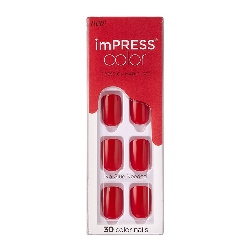 Faux ongles impress color reddy or not | laboutiqueducoiffeur.com