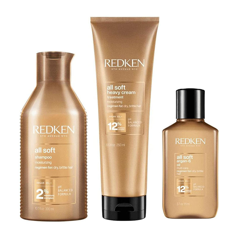 Routine hydratante cheveux secs et rêches All Soft ...