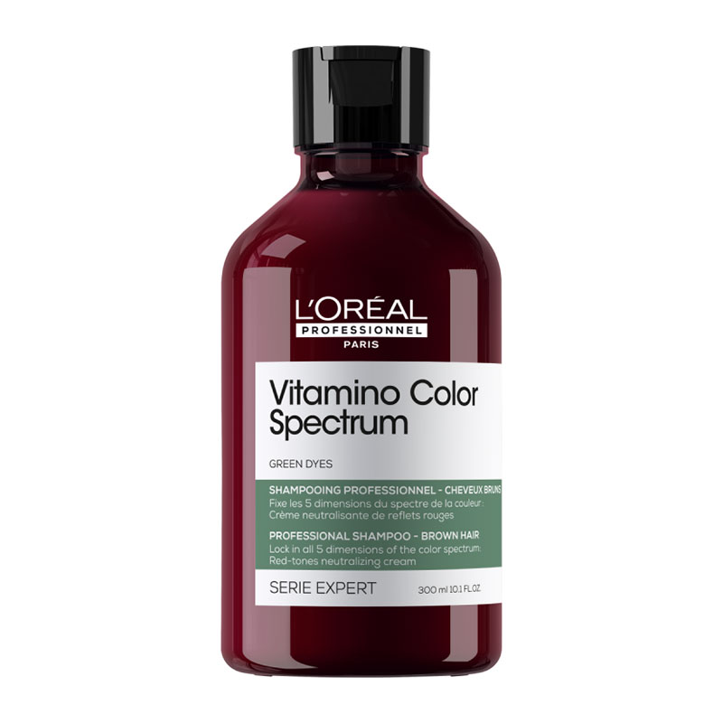 Shampooing neutralisant Vitamino Color Spectrum vert, anti-rouge ...
